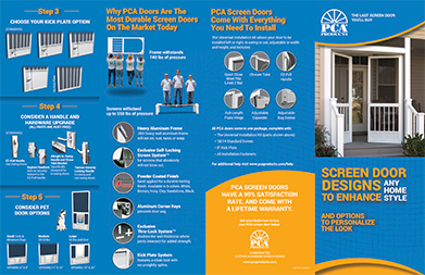 PCA Product Brochures - Custom Aluminum Screen Doors | PCA Products