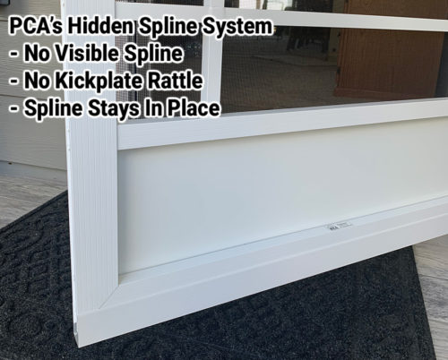 Why The No Screen Door Kick Plate Option Works | PCA Products